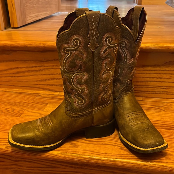Ariat | Shoes | Ariat Square Toe Cowgirl Boots | Poshmark